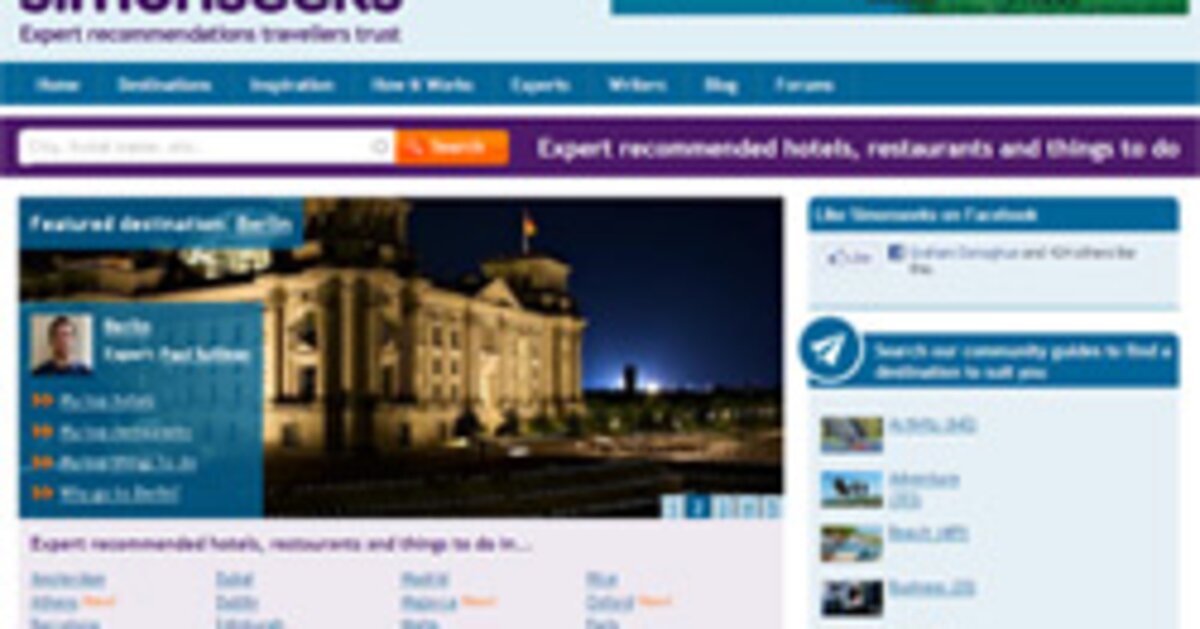 Simonseeks to launch £2m TV campaign on... | Travolution