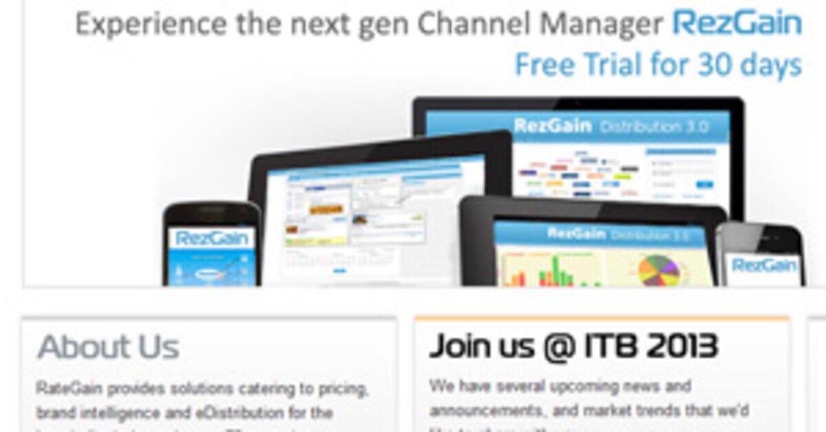 RateGain unveils next gen channel management for... | Travolution