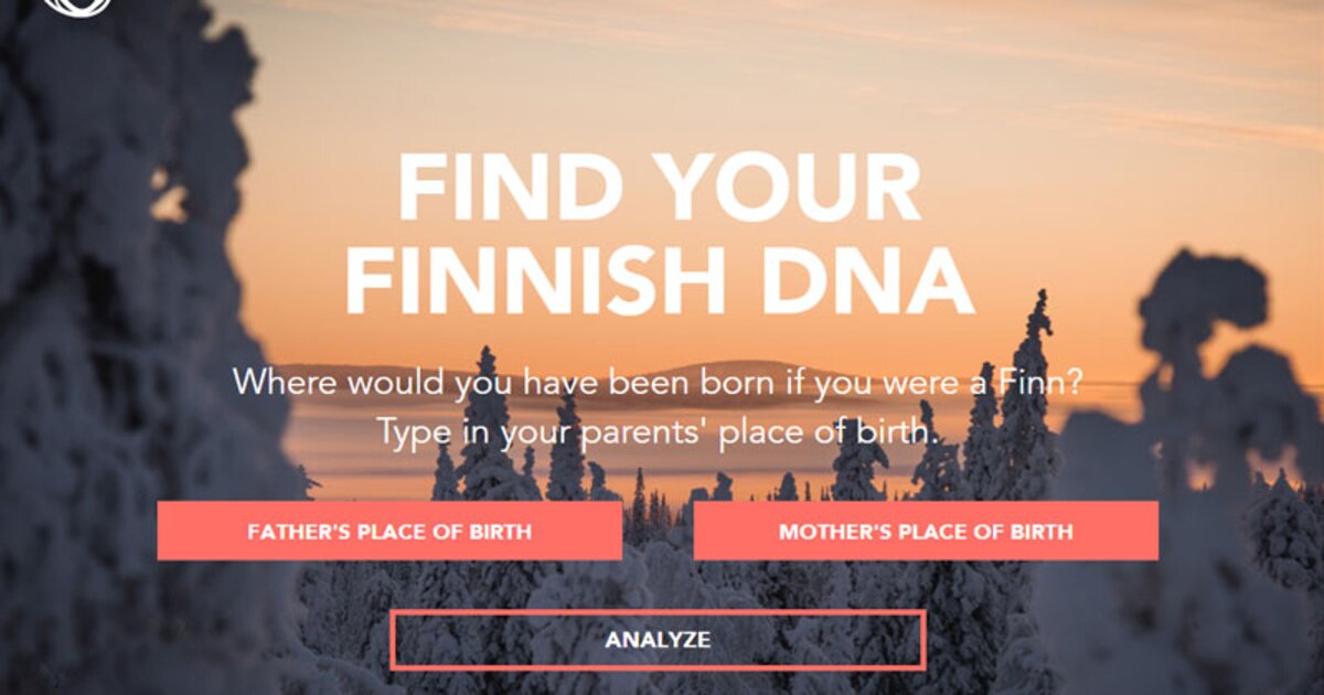 Visit Finland creates DNA generator to help... | Travolution