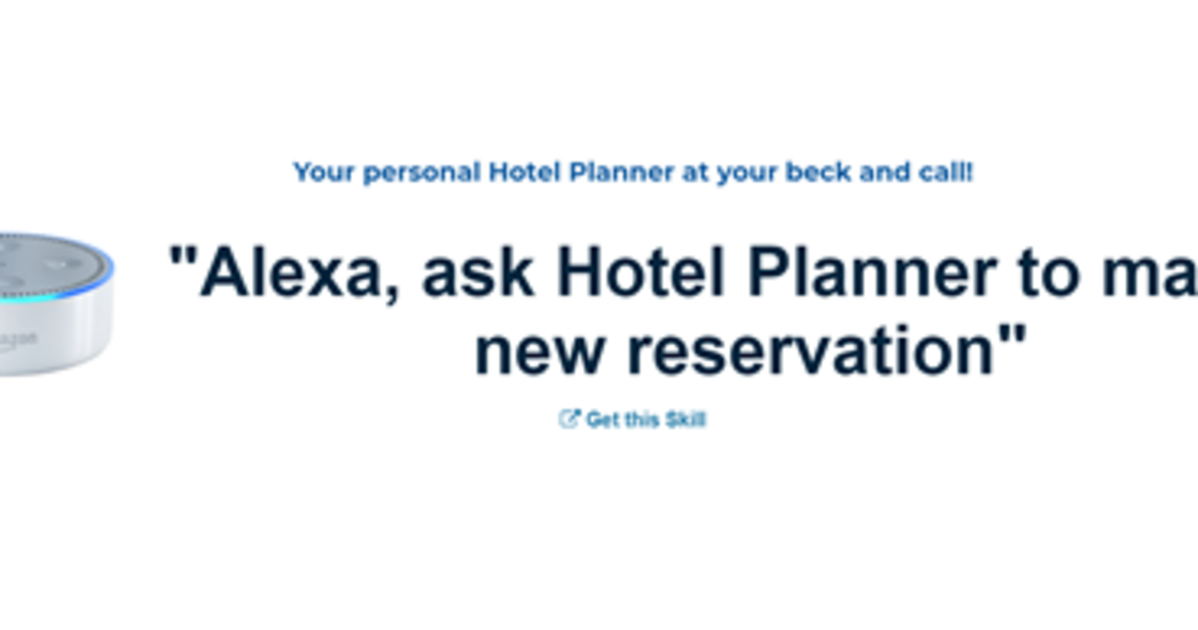 HotelPlanner Alexa skill launches... | Travolution