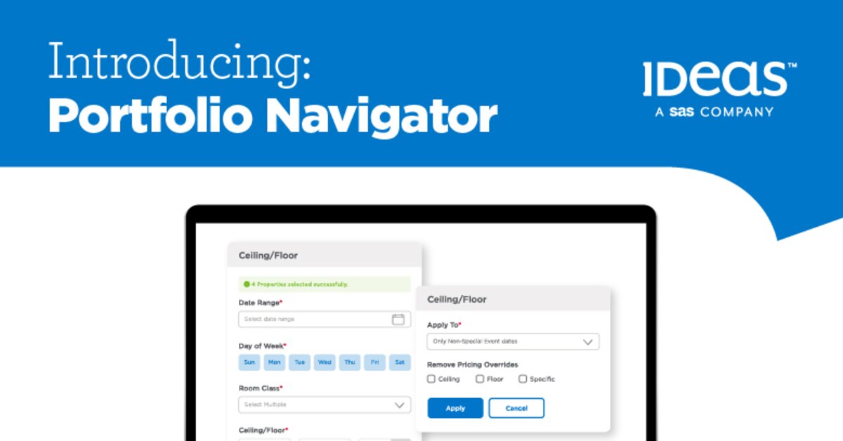 IDeaS unveils Portfolio Navigator for... | Travolution